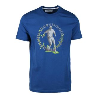 Dirk Bikkembergs Homme, Tops, Bleu, Taille: S Coton &Eacute;lasthanne T-shirt
