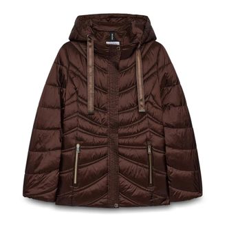 Fiorella Rubino Kurze Steppjacke mit Wellensteppung - - Jackets - Damen - Braun - 3XL