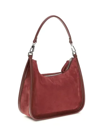 Pierre Hardy Womens Shoulder Bag Alpha Day Miss Carmine Burgundy Calf Leather