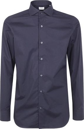 Tintoria Mattei Homme, Chemises, Noir, Taille: 4XL Chemise en coton &agrave; manches longues