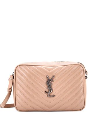 Saint Laurent petit sac &agrave; bandouli&egrave;re Lou Camera Bag Matelass&eacute; Chevron en cuir - Tons neutres