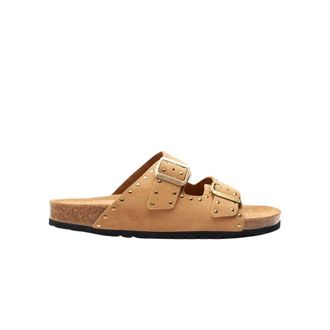 Scarosso Besetzte beige Wildledersandalen - - Shoes - Herren - Beige - 39 EU