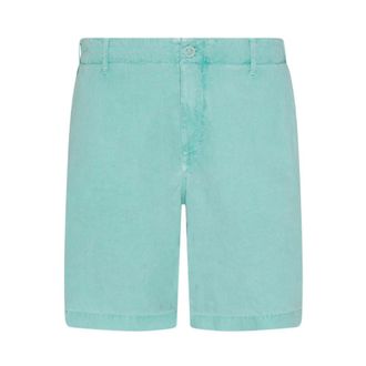 Vilebrequin Homme, Shorts, Vert, Taille: M Short Bermuda en Lin Teint Min&eacute;ral