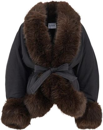 Andamane Brina padded jacket with faux fur Woman 40