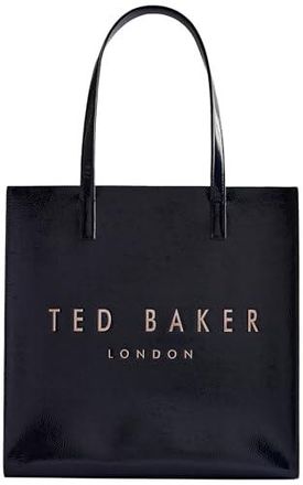 Ted Baker Crinkon-Crinkle Large Icon Bag, Sac Femme, Bleu fonc&eacute;