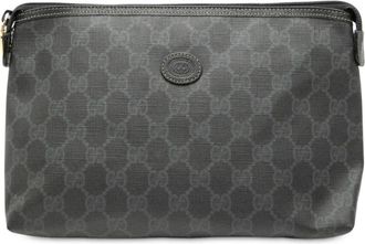 Gucci pochette à motif GG Supreme 20e siècle - Noir