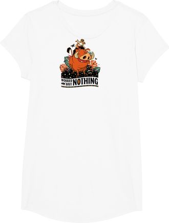 Disney The Lion King 30th Timon Pumbaa Worried Bout Nothing T-Shirt