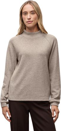 Street One Damen 3228147 Kuscheliges Melange Shirt, Sanded beige Mel, 38