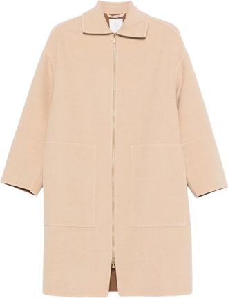 Eleventy Femme, Manteaux, Rose, Taille: 40 FR Manteau Crois&eacute;
