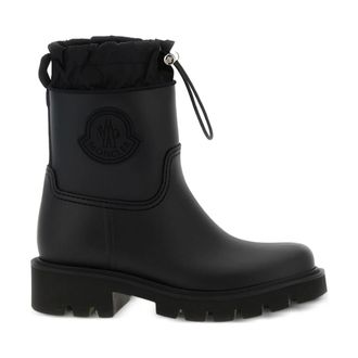 Moncler Femme, Chaussures, Noir, Taille: 35 EU Bottines Chelsea en caoutchouc PVC