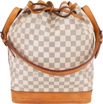 Louis Vuitton Crossbody Bags - Louis Vuitton Monogram Damier Azur Canvas Sac Noe - Gr. unisize - in Beige - f&uuml;r Damen