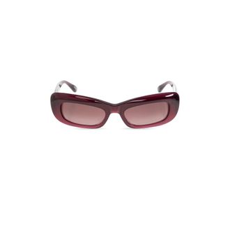 Balenciaga Diva Rectangle Sonnenbrille - - Accessories - Damen - Rot - ONE SIZE