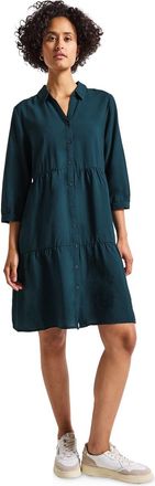 Street One Damen 1408826 Sommerliches Tunika-Kleid, Tide Blue, 34