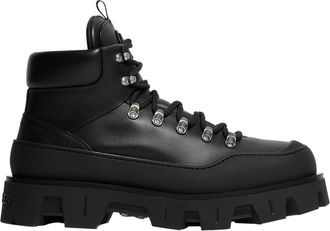 Moncler Peak Trek Leather Ankle Boots