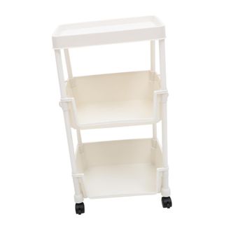 Cabilock Mobiles B&uuml;cherregal Robustem Pp Material Drehbar und Platzsparend Vielseitiger Aufbewahrungsorganisator f&uuml;r Wohnzimmer Schlafzimmer und B&uuml;ro