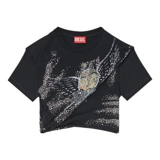 Diesel T-Wincy T-shirt - Femme - Tops - Noir - Taille: 40 FR