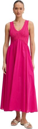 Twinset Langes Kleid mit Strickoberteil - - Dresses - Damen - Rosa - XS