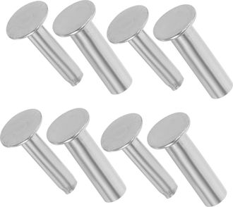 Garneck 4 Paare Nieten am Griff eines Küchenmessers Küchenmesser Nieten Messergriff Zubehör befestigungshaken Messergriff DIY Befestigungsniete Messergriff-Er