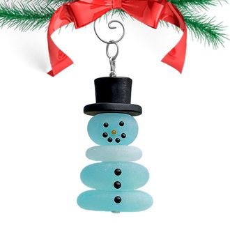 Generic Meerglas Anh&auml;nger - 3D Harz H&auml;ngbare Handarbeiten - Weihnachts Anh&auml;nger Dekoration - F&uuml;r Weihnachtsbaum Zuhause K&uuml;che Au&szlig;enbereich Garten Terrasse Wan