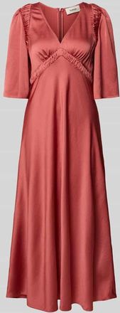 BA&SH Midikleid mit V-Ausschnitt Modell CHARLOTTE