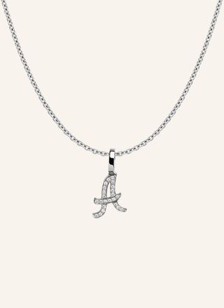 Cada Cada Kette Tiny Diamond Letter A silber