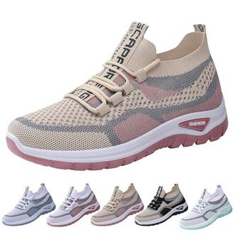 Generic Baskets d&eacute;contract&eacute;es et confortables &agrave; enfiler pour femme - Pour la marche, la gym, le fitness - L&eacute;g&egrave;res et respirantes - En maille - Antid&eacute;rapantes,