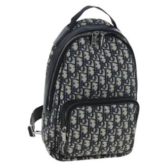 Dior Pre-owned Cuir sacs-dior - Femme - Pre-owned - Bleu - Taille: ONE Size