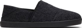 Toms Herren Camden Slipper, Schwarzer gem&uuml;tlicher Twill, 46 EU