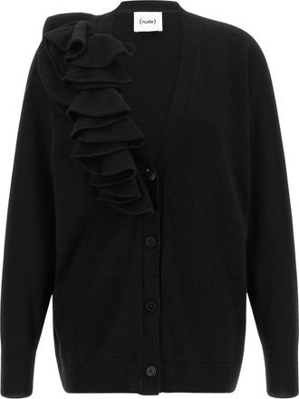 Nude Nude - Cardigan Nude - Femme - Pulls - Noir - Taille: 40 FR
