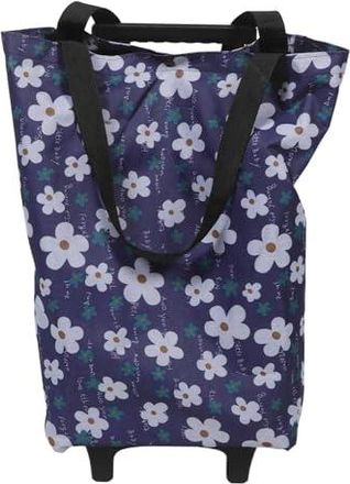 BESPORTBLE Chariot de Courses Pliable et L&eacute;ger avec Roues Monte-Escalier Chariot Utilitaire Portable Renforc&eacute; pour Maison Camping et March&eacute; Pratique et Compact C