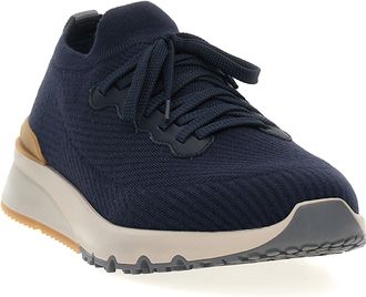 Brunello Cucinelli Knitted Sneaker - Navy