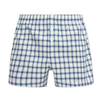 Maison Margiela Homme, Sous-v&ecirc;tements, Bleu, Taille: XS Boxer Shorts &agrave; carreaux