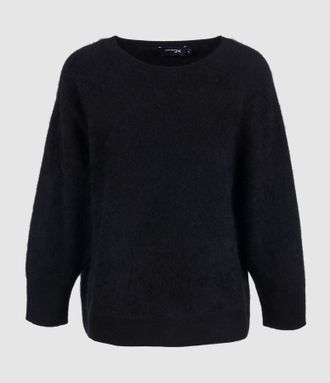 Jeanne Vouland Pull Riven Maille Cachemire Bross&eacute; Noir