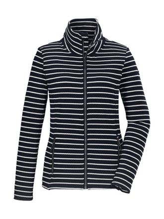 G.I.G.A. DX by killtec Strickjacke GS 60 WMN FLX JCKT Gestreifte Damenjacke, Stehkragen, Zipper-Taschen, Kinnschutz