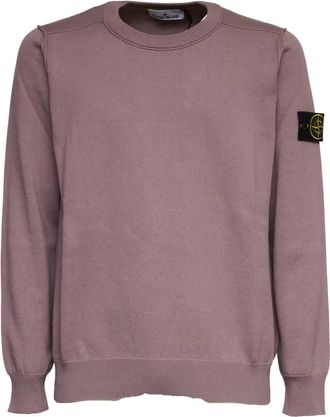 Stone Island Homme, Sweatshirts et sweats &agrave; capuche, Violet, Taille: M Pull ras du cou avec coutures &agrave; bords roul&eacute;s