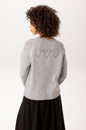 Aniston Strickpullover mit blattf&ouml;rmigen Ajour-Muster - NEUE KOLLEKTION