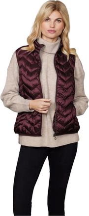 Junge Femme, Vestes, Violet, Taille: 38 FR Doudoune &eacute;l&eacute;gante avec matelassage zigzag