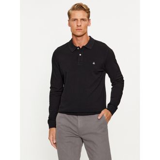 Benetton United Colors Of Benetton Poloshirt 3089J3204 Schwarz Regular Fit