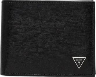 Guess Homme, Accessoires, Noir, Taille: ONE Size Madrid Genuine Leather Wallet