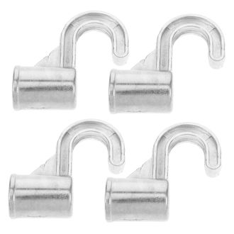 DOITOOL 4st&uuml;cke Stangenhalterungen Ohne Bohren Aus Aluminiumlegierung F&uuml;r Kleiderstangen Installieren Und Stabil Geeignet F&uuml;r Schlafzimmer Wohnzimmer Und K&uuml;ch