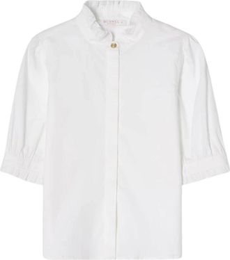 Busnel Femme, Blouses et Chemises, Blanc, Taille: 40 FR Mica Blouse &agrave; Manches Courtes