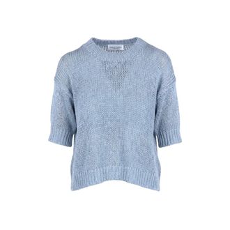 Roberto Collina Femme, Pulls, Bleu, Taille: 36 FR Maille ras du cou