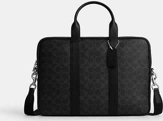 Coach Austin Aktentasche Aus Signature-Canvas