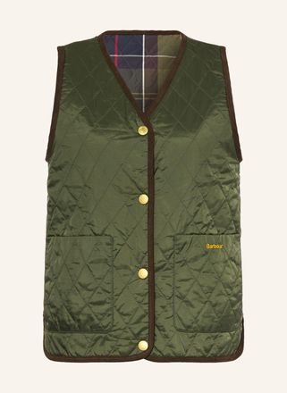 Barbour Steppweste Icons Liner Zum Wenden gruen