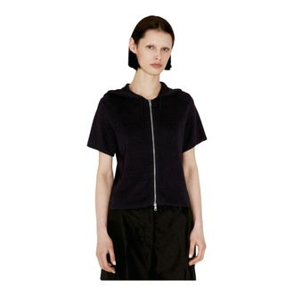 Our Legacy Zip-Up Strickjacke - - Sweatshirts & Hoodies - Damen - Schwarzk - S