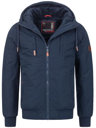 Alessandro Salvarini Herren Winterjacke AS-320 mit Teddyfell-Innenfutter & Kapuze - warm & stylisch