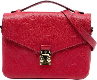 Louis Vuitton Hobo Bags - Monogram Empreinte Pochette Metis - Gr. unisize - in Rot - für Damen