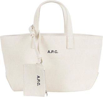 A.P.C. A.p.c., Femme, Sacs, Blanc, Taille: ONE Size Le Drummer Toile Small