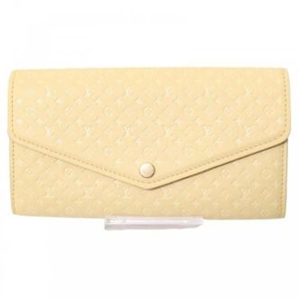 Louis Vuitton Portefeuille long vintage monogramme pr&eacute;-poss&eacute;d&eacute; (bi-pli) - Femme - Pre-owned - Beige - Taille: ONE Size