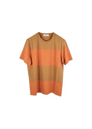 Ymc You Must Create Striped Cotton T-Shirt Size M